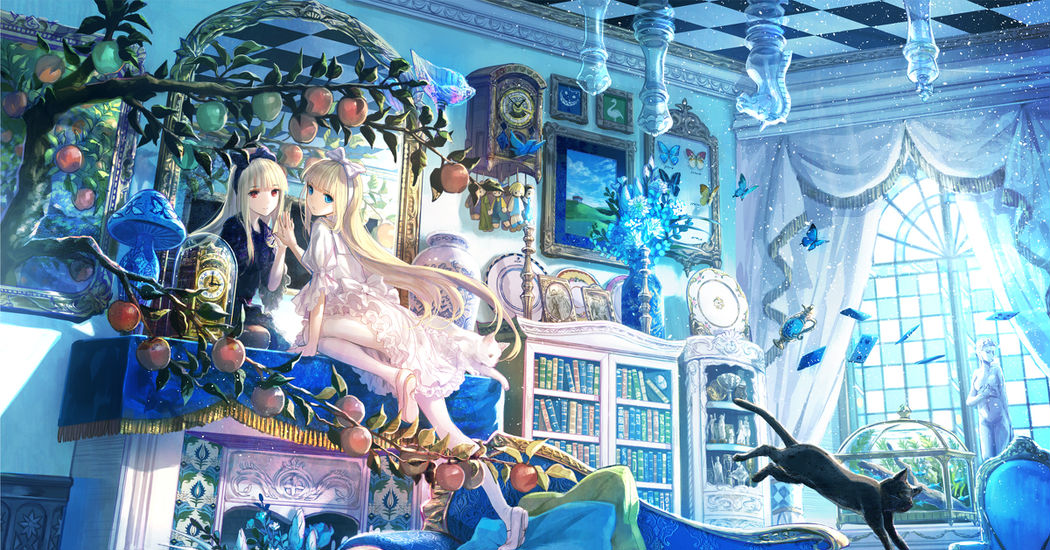 鏡をモチーフにしたイラスト特集 写っているのはだぁれ pixivision