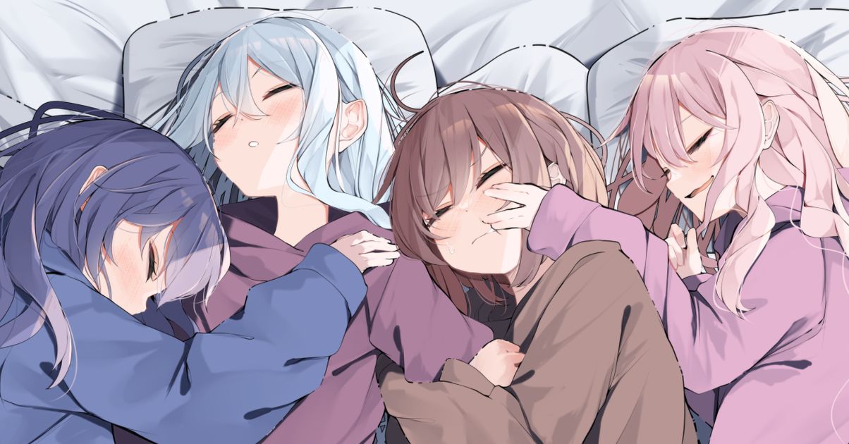 寝顔を描いたイラスト特集
